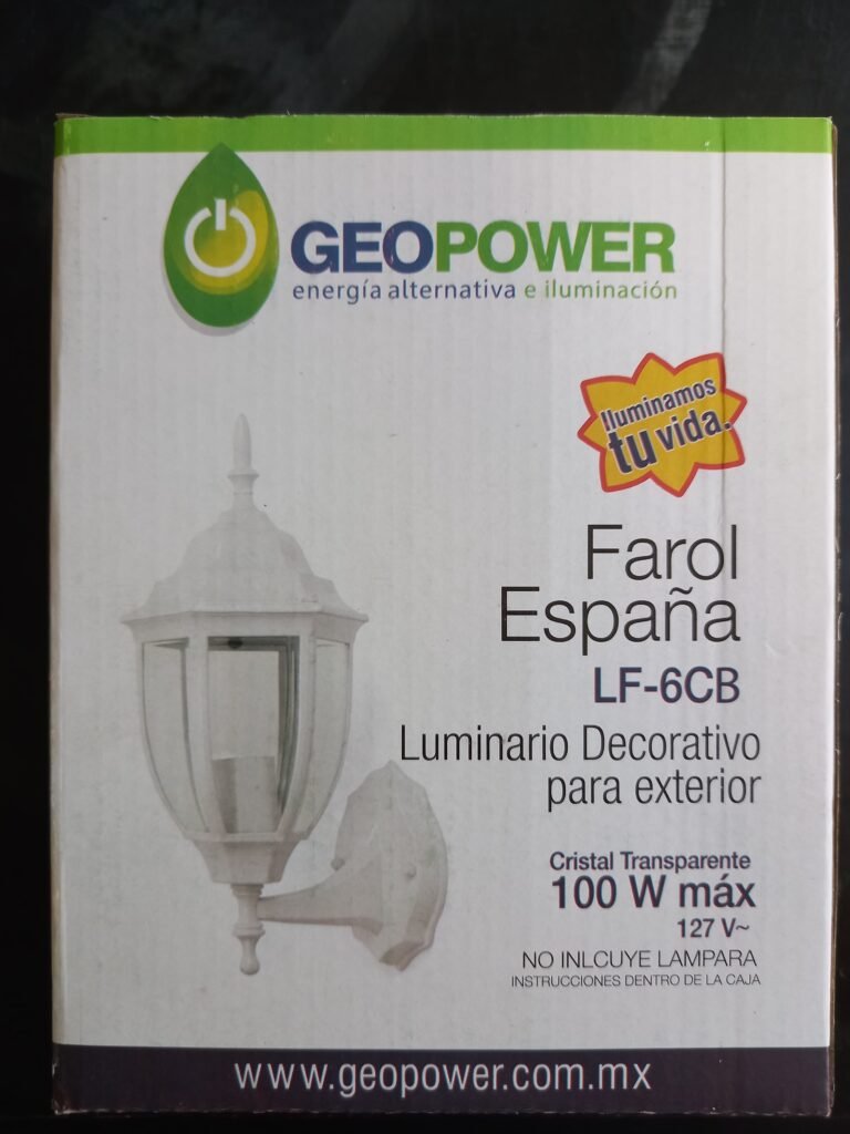 Lampara Farol blanco GEOPOWER – Distribuidora Edison